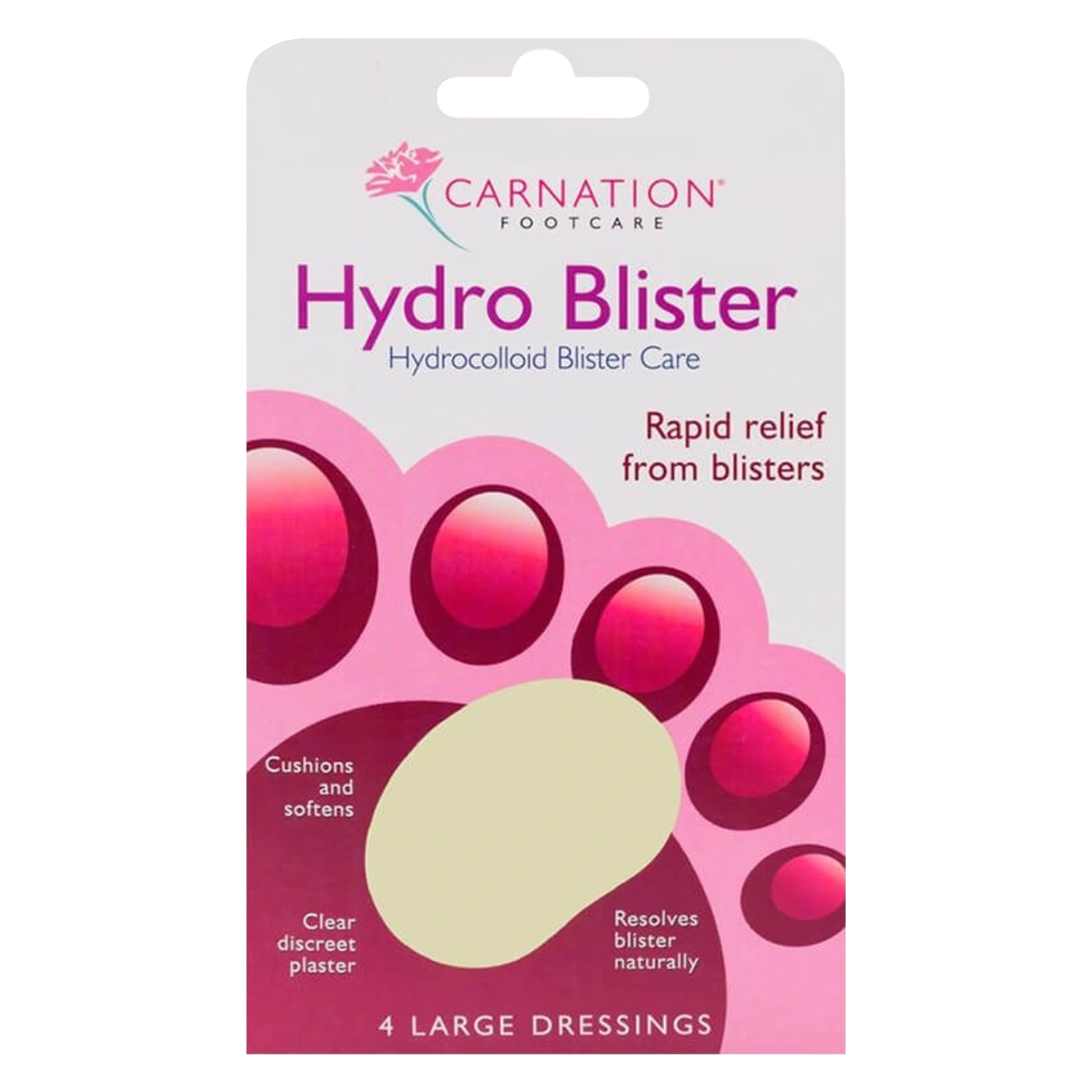 Carnation Hydro Blister Relief Plasters 4 – David Hart Santo Trade